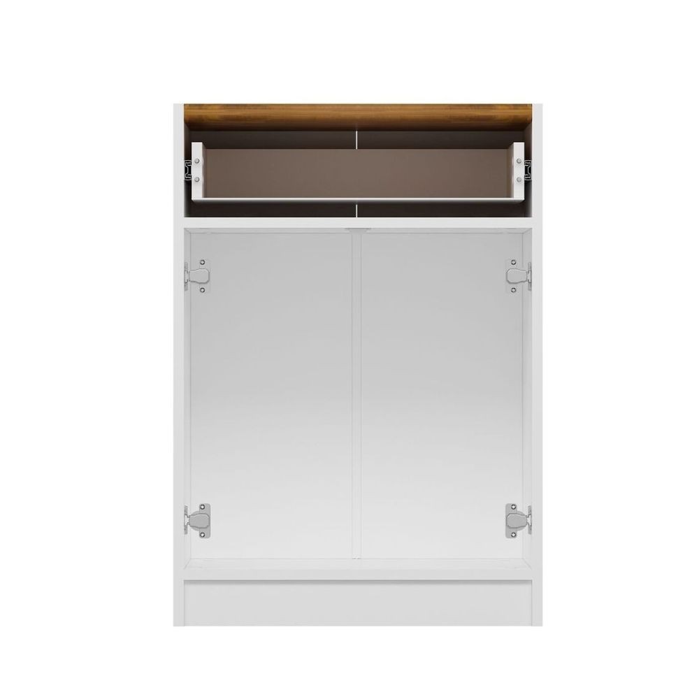 Mobile multiuso Viola con 2 ante e 1 cassetto 64x45x90H – Bianco con ...