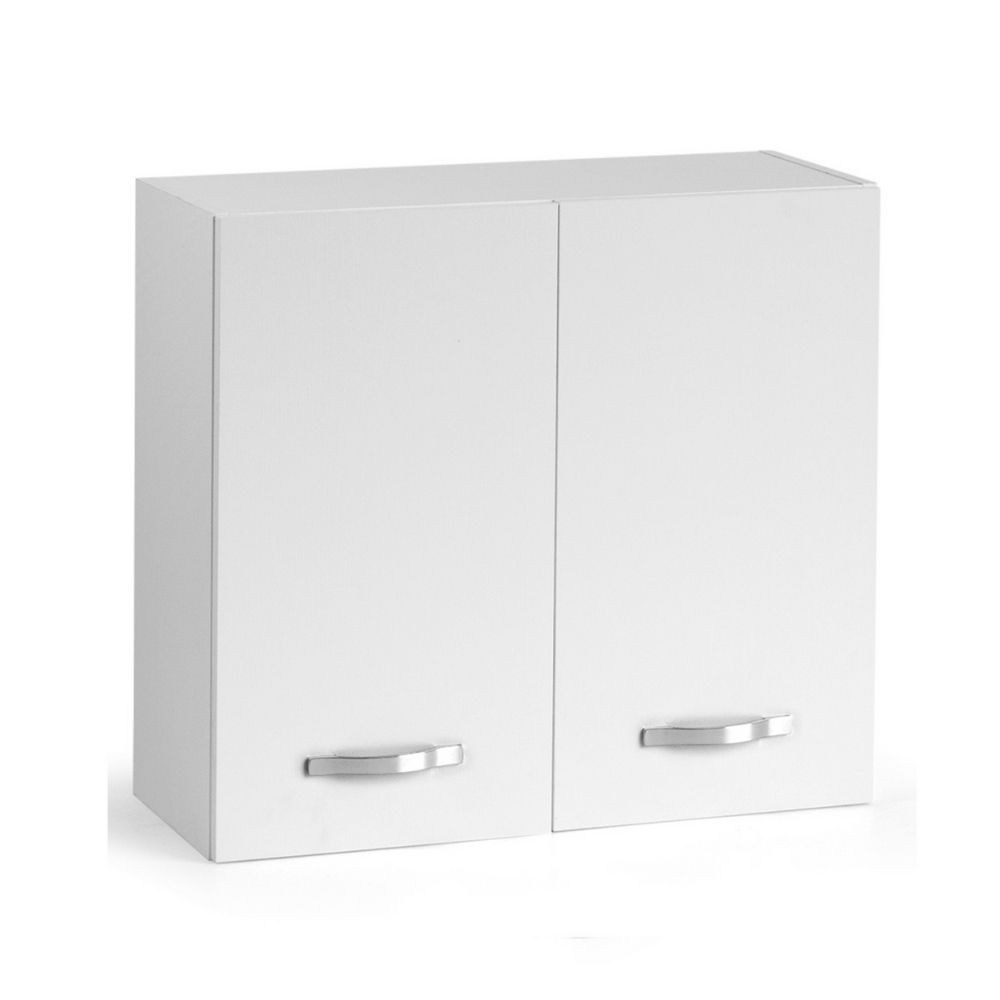 Pensile Scolapiatti 80 cm Due Ante Colore Bianco Frassinato